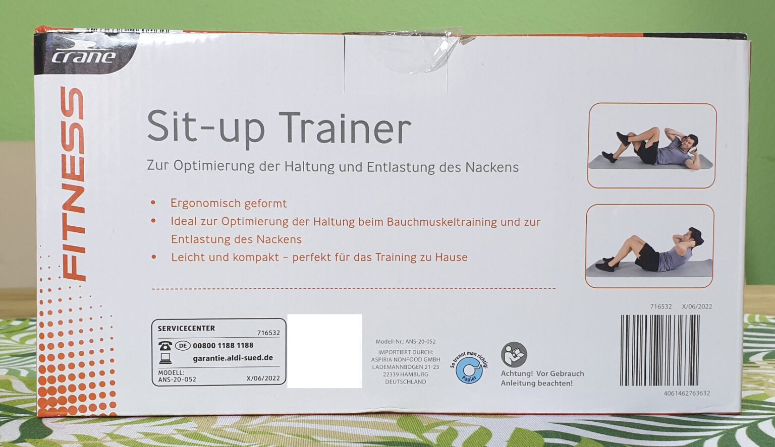 crane® Sit-up Trainer Fitness - afterdeals.de